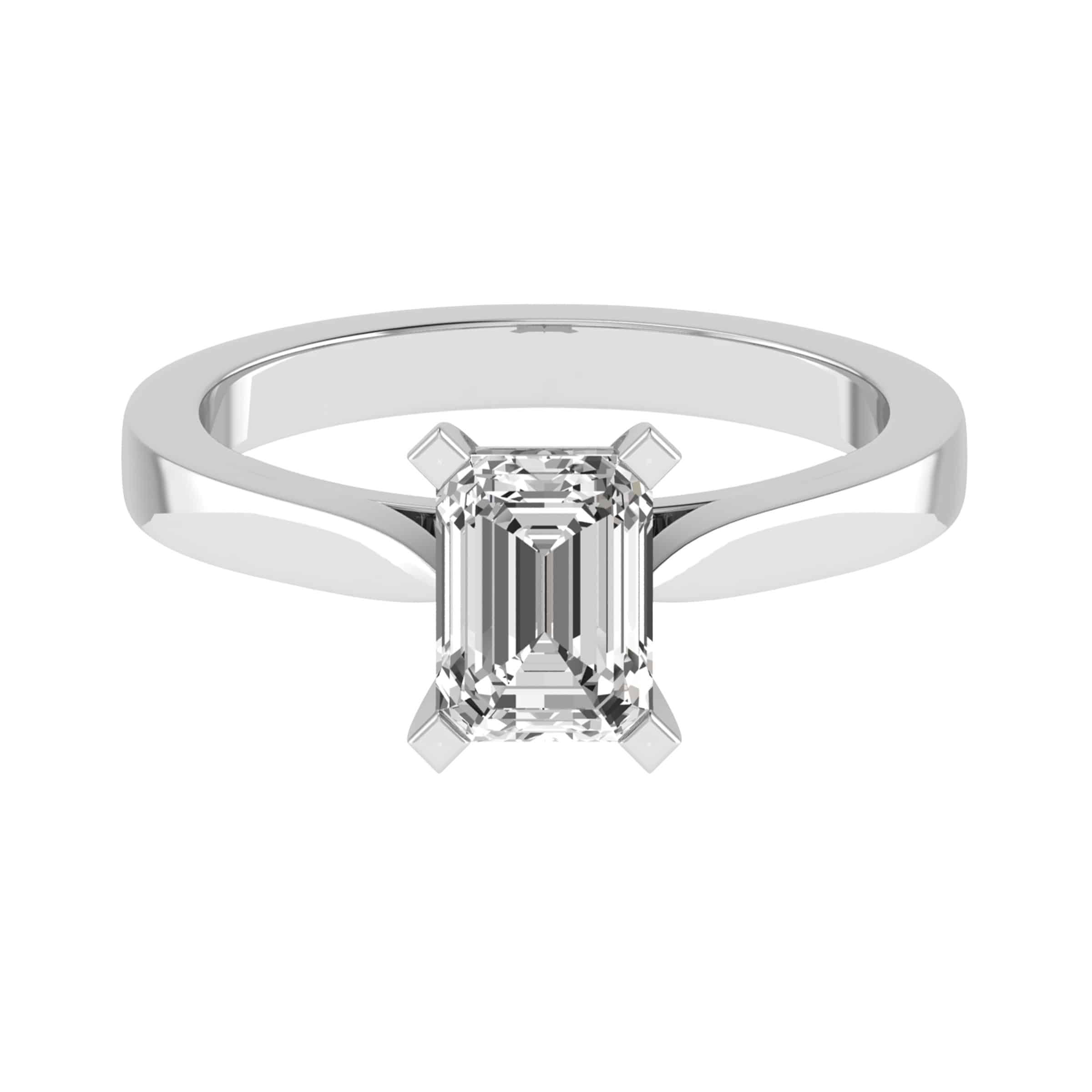 Dawn Lab Grown Radiant Solitaire Ring - Bercotts Diamonds