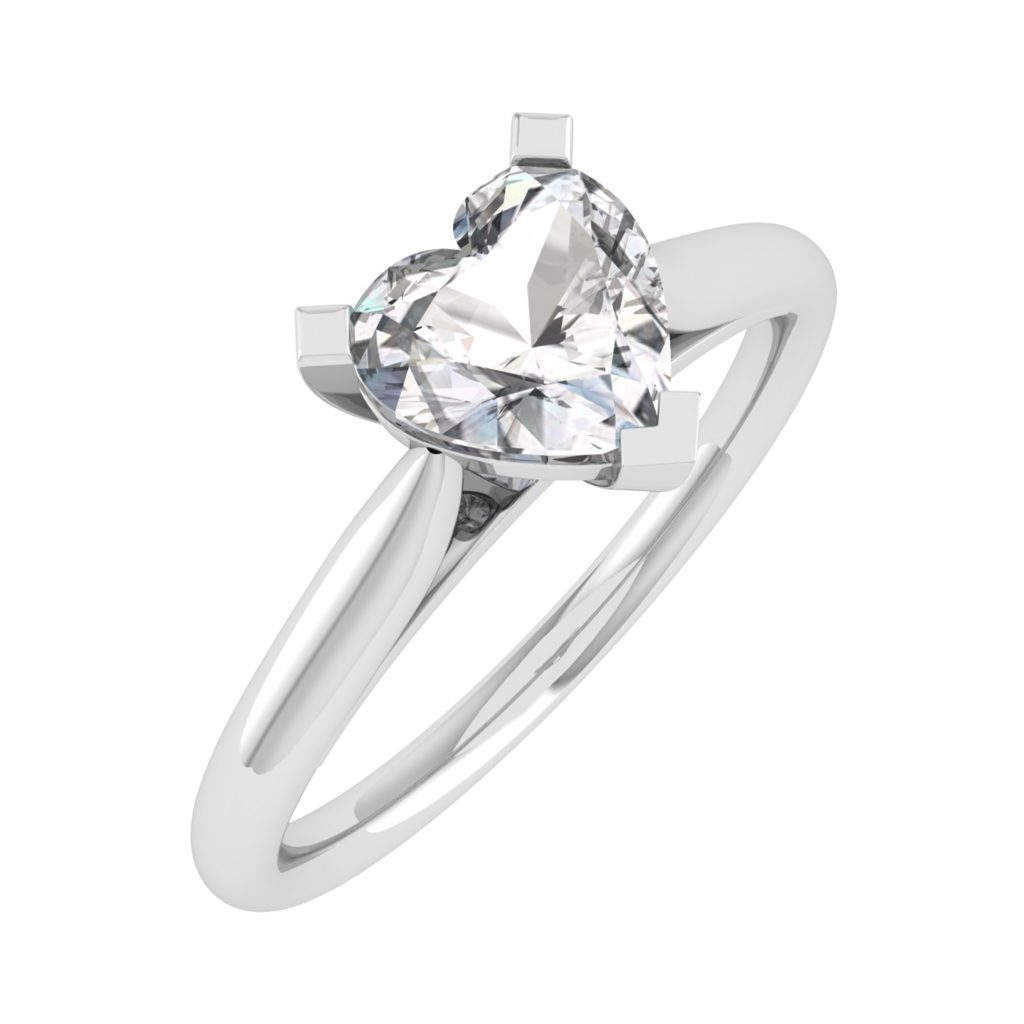 Adore Natural Heart Solitaire Ring - Bercotts Diamonds