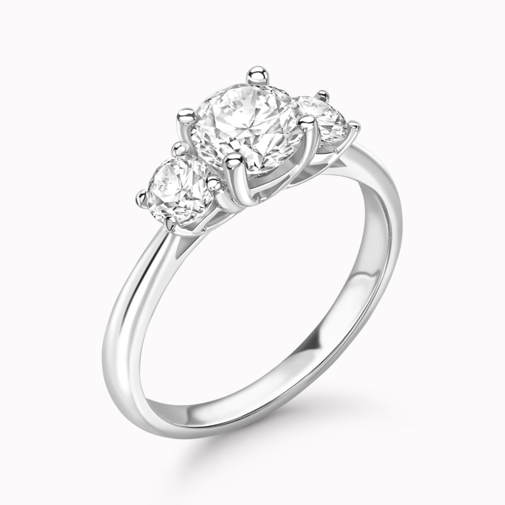 Nova Natural Round Diamond Trilogy Ring | Bercott Jewellers