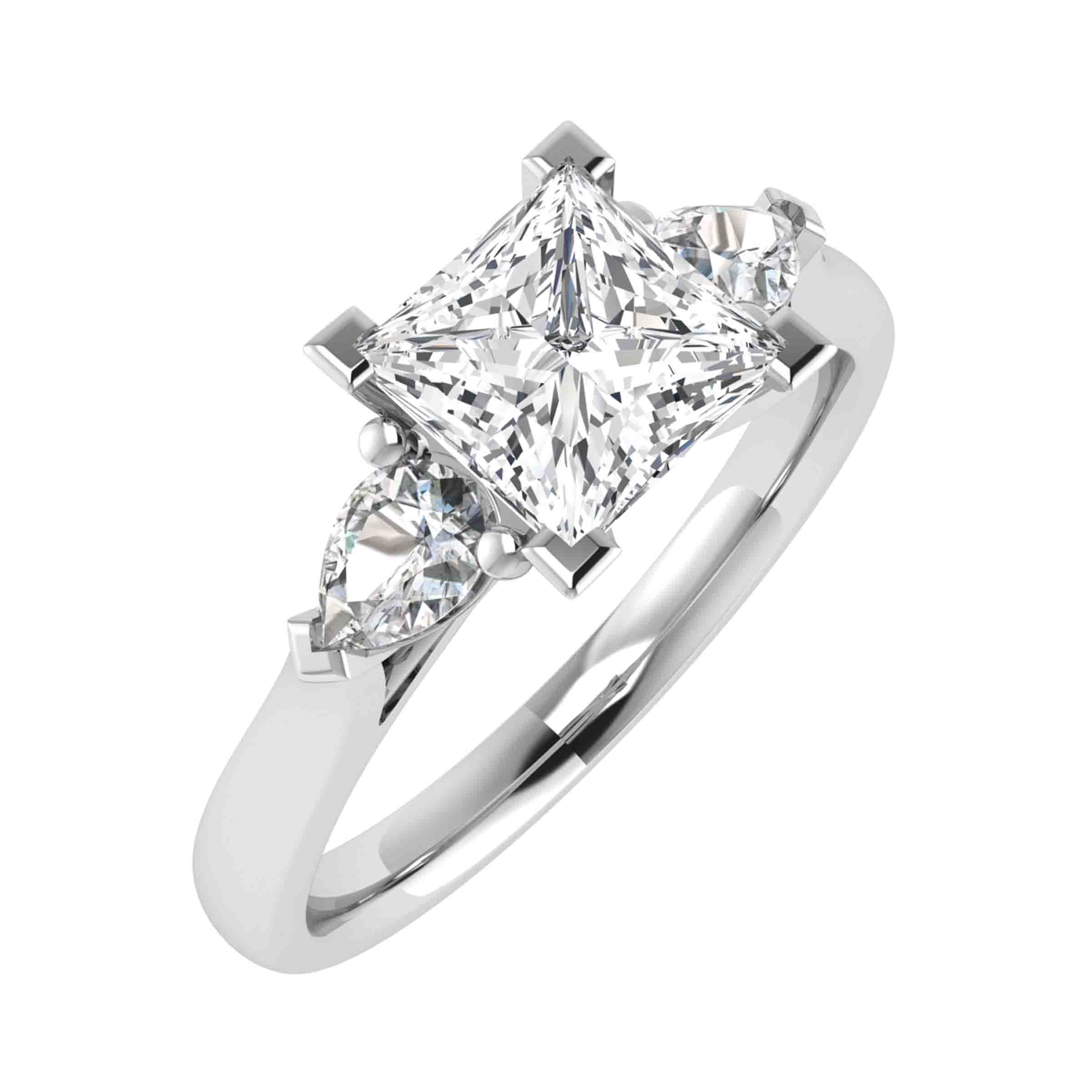 Halley Natural Princess Trilogy Ring - Bercotts Diamonds